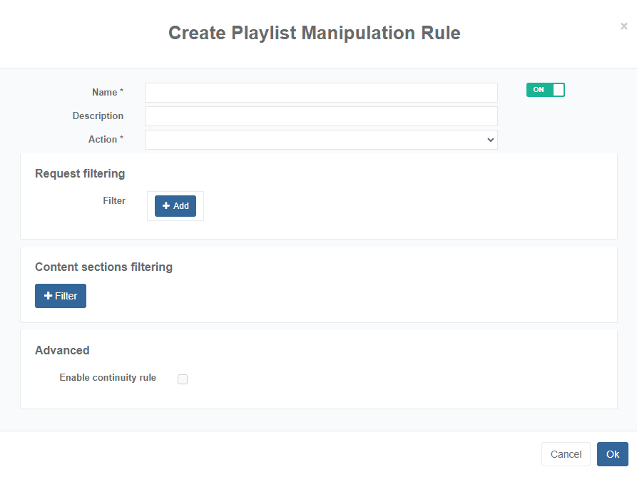 Configure processing rules – MediaKind