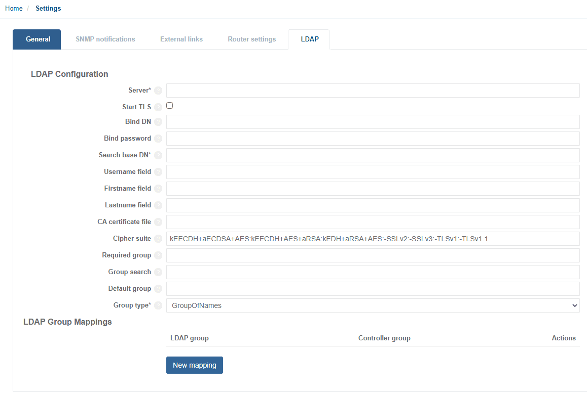 LDAP management – MediaKind