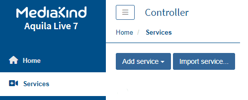 Manage services – MediaKind
