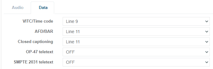Configure data output – MediaKind